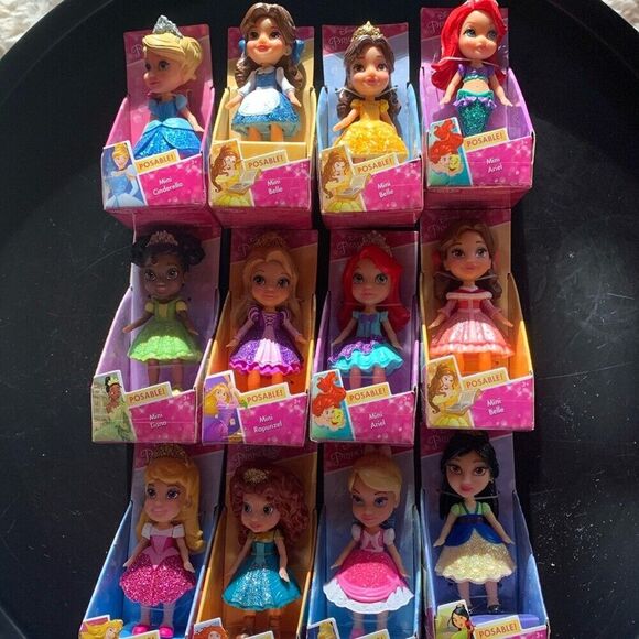 Toys | Set Of Twelve Mini Disney Princesses In Original Boxes | Poshmark
